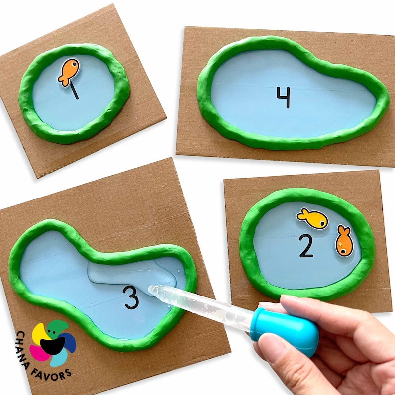 Fish Pond Number Matching printable Resources to Help Connect - Etsy