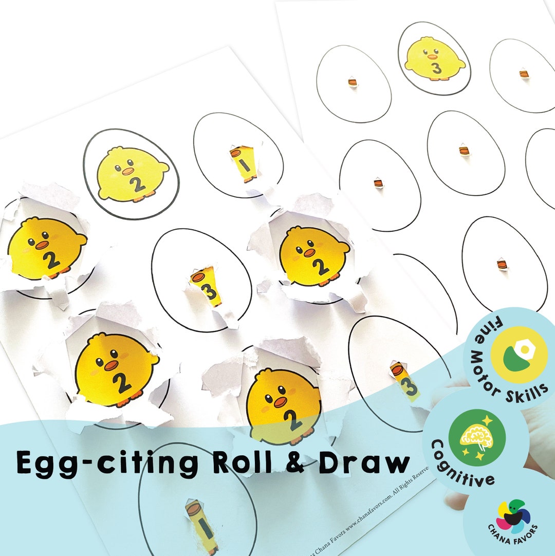 Juego de números de cáscara de huevo: juego educativo con temática de ...