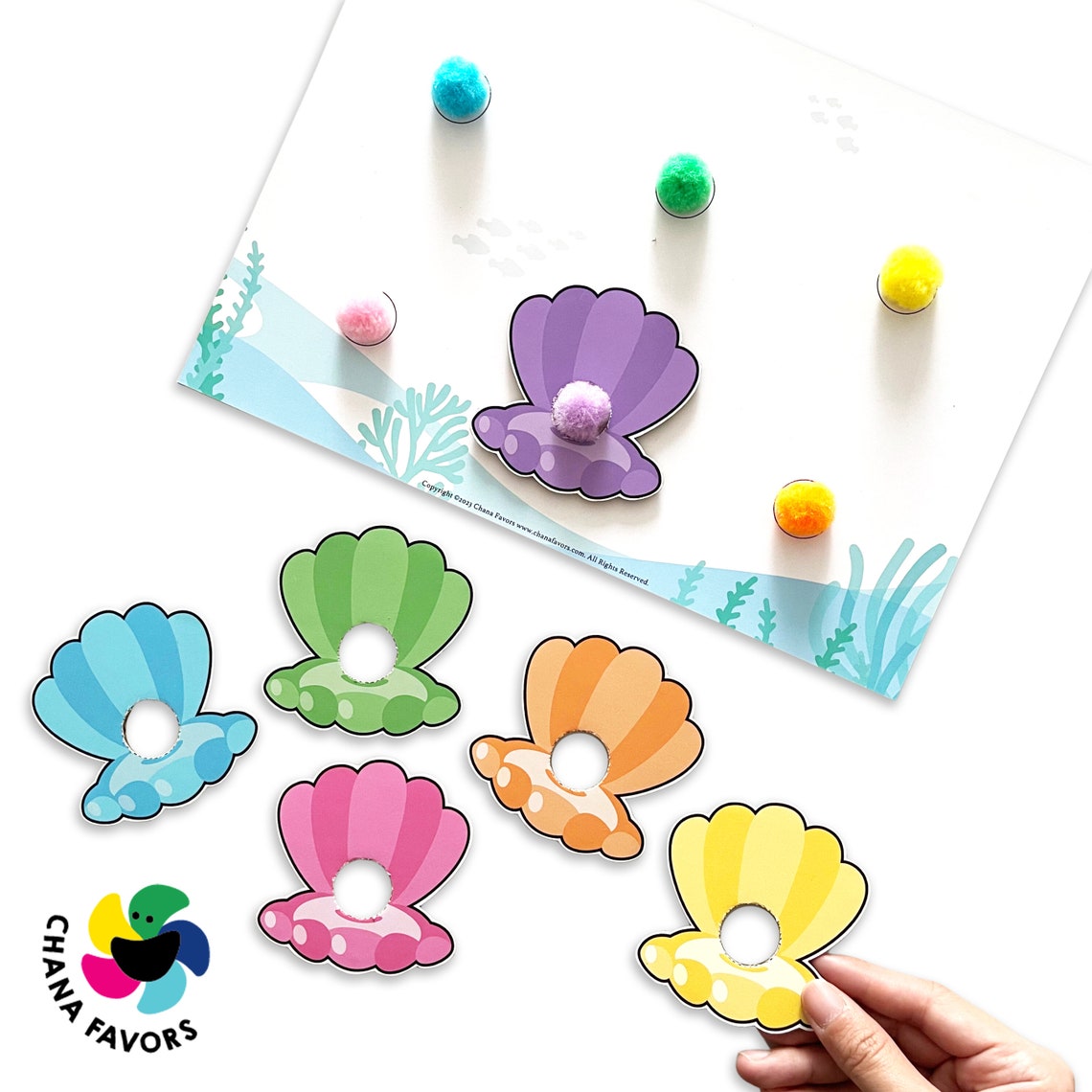 Seashell Mix and Match Printable Engaging Activity for - Etsy