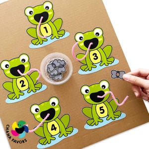 Frog and Bug Counting Game: Homeschool Math Activity (printable PDF) - Etsy