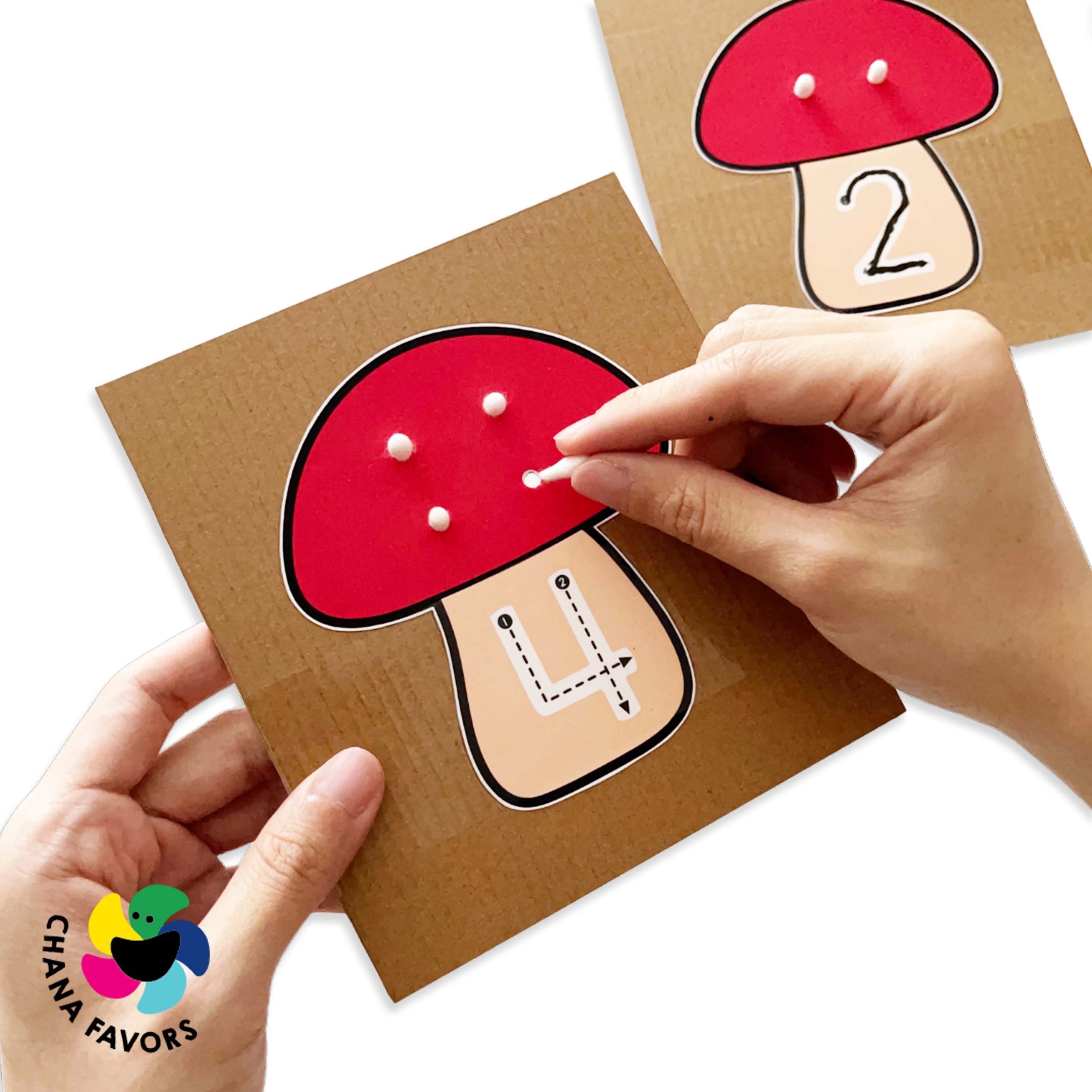 Mushroom Counting Printable: Preschool Math Activity (PDF Download) - Etsy