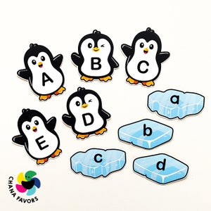 Penguin Alphabet Matching Game: English Letter Learning (printable PDF ...