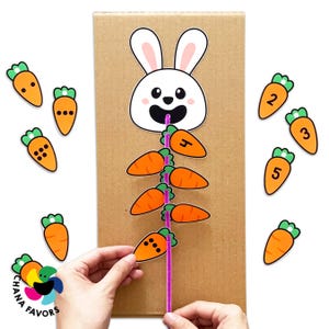 Rabbit Number Game - Printable PDF - Download Only - Counting Game for ...