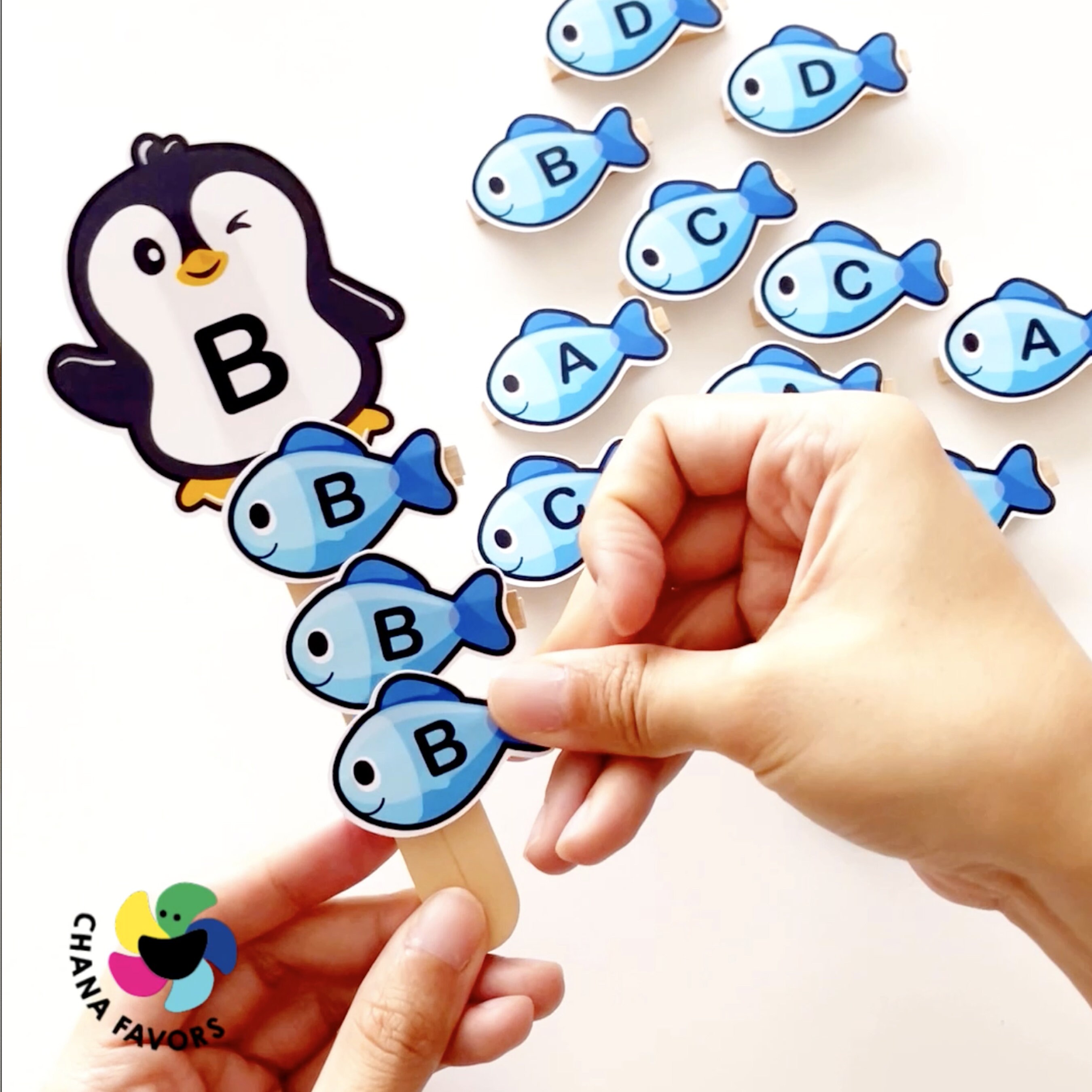 Penguin Alphabet Matching Game: English Letter Learning (printable PDF ...