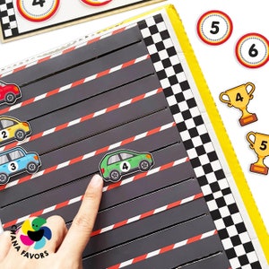 Math Racetrack: Number & Addition Game (printable PDF) - Etsy