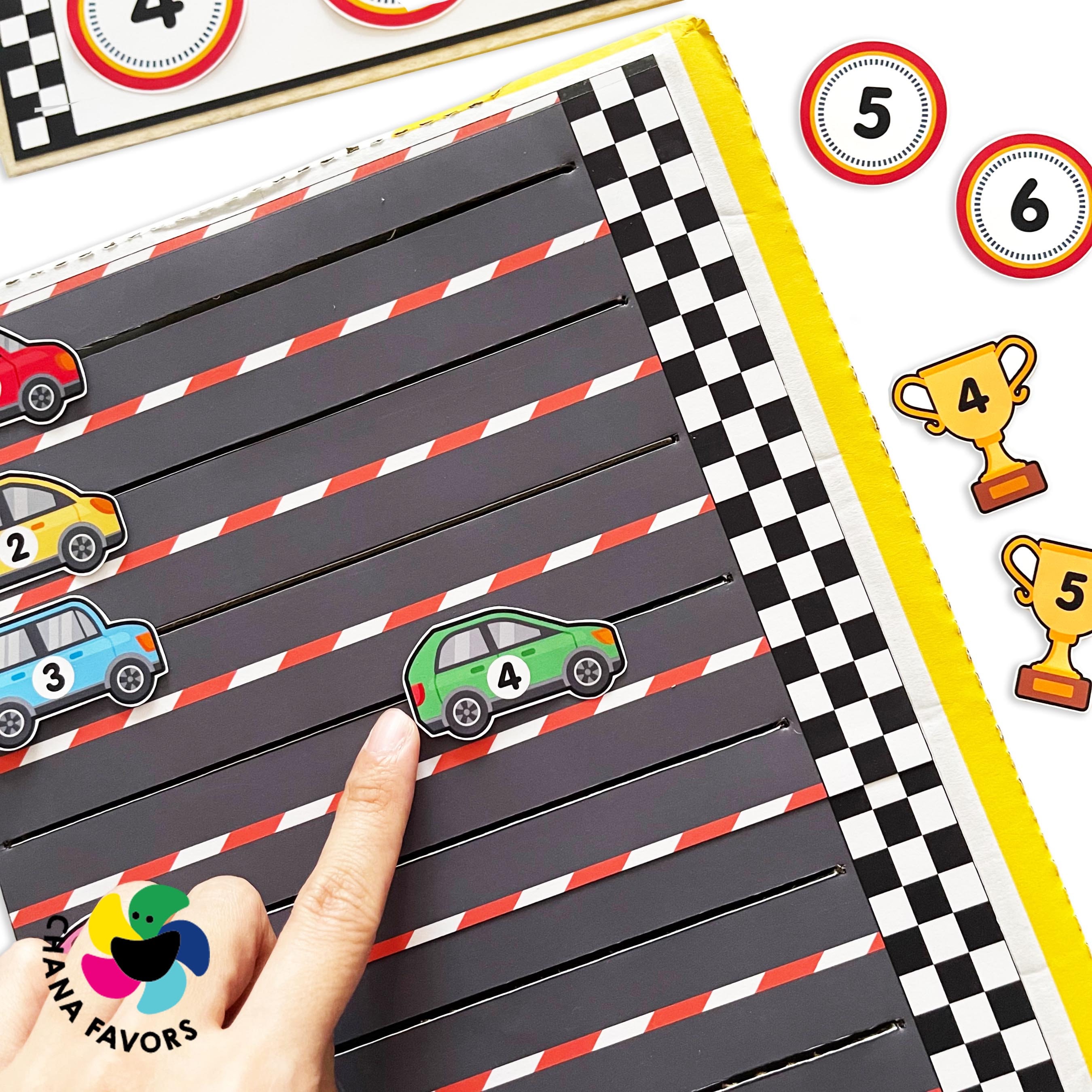 Speedy Math Racetrack Printable Fun for Kids Learning Numbers and ...