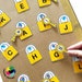 English Letter Locks Printable Fun Matching Game Preschool Homeschool ...