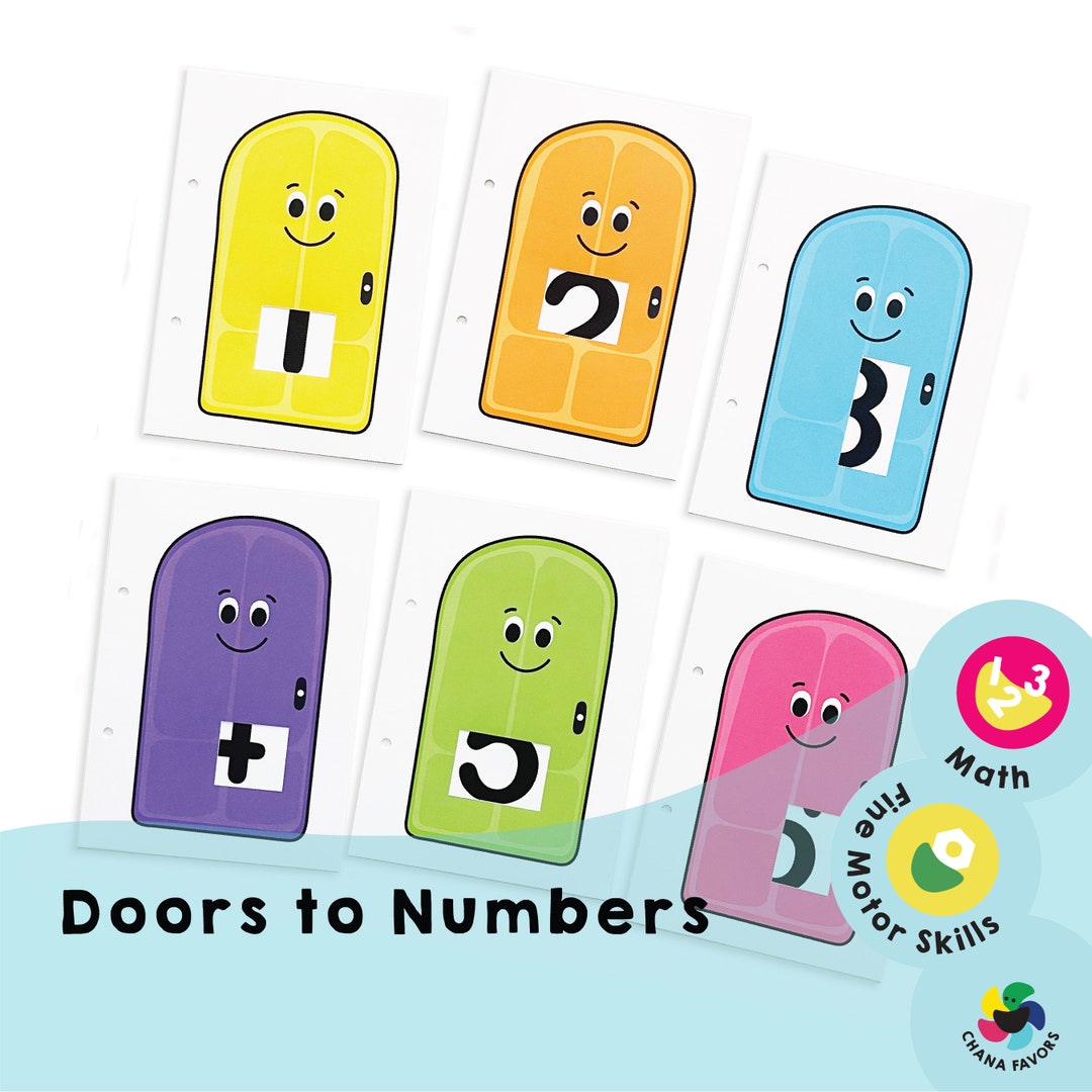 Doors to Numbers printable Preschool Homeschool Busy Book to Help ...