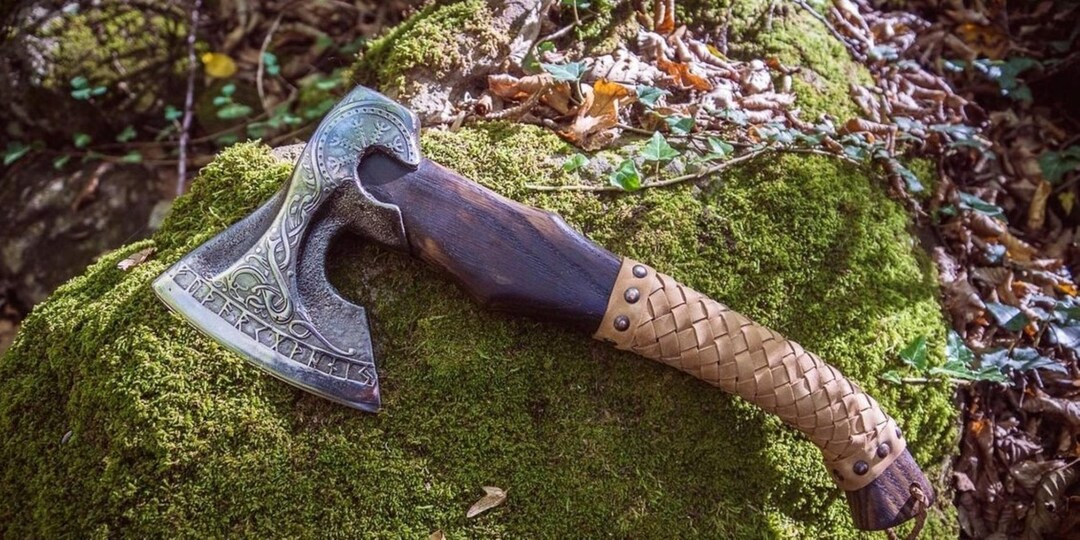 Beautiful Norse Viking Axe Handmade, Bearded Axe, Engraving ...