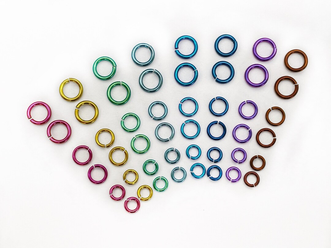 Anodised Niobium Jumprings - Hypo Allergenic Coloured Anodized Jump ...
