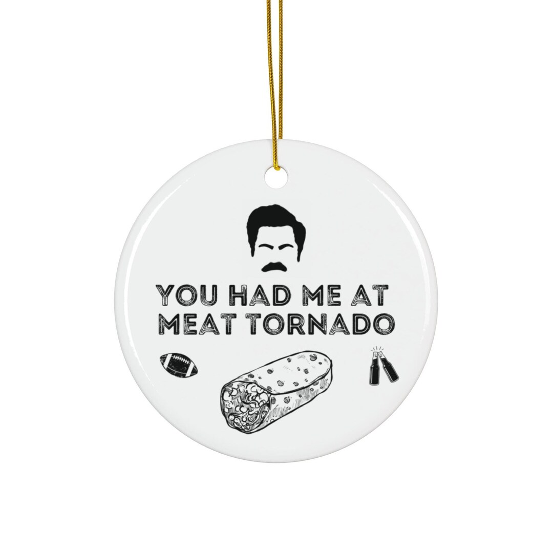 Ron Swanson meat Tornado Ornament Parks and Recreation Inspired ...