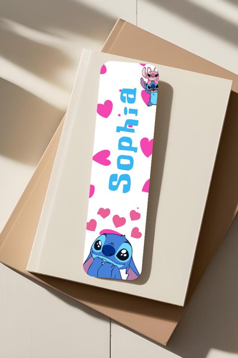 Stitch Bookmark | Double Sided Bookmark| Kids Bookmark| Stitch Gifts ...
