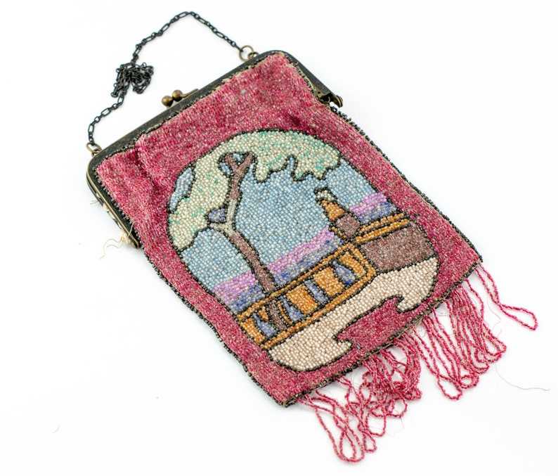 Monedero con cuentas antiguas / Monedero antiguo / Monedero | Etsy