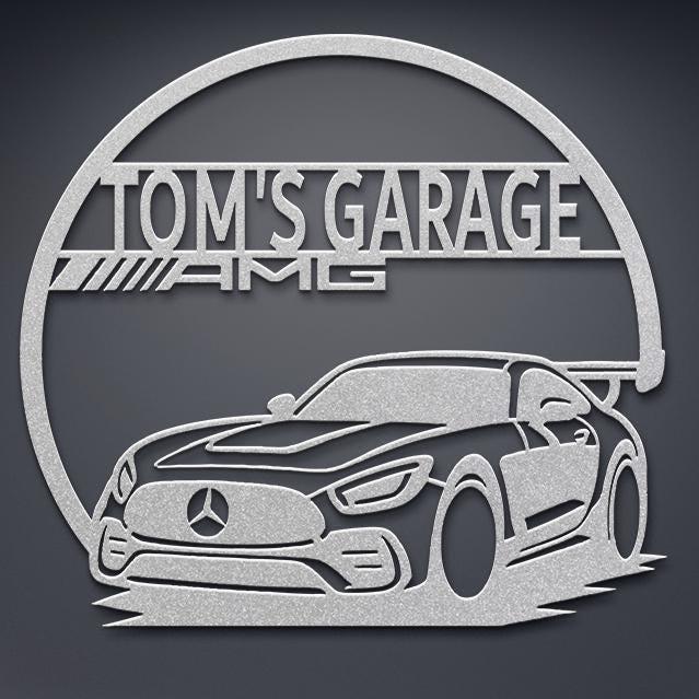 Custom Mercedes-amg GT Metal Sign – Personalized Supercar Wall Art ...