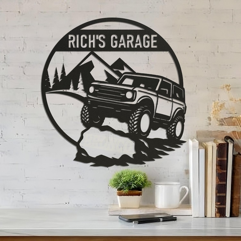 Custom Garage Sign Bronco - Etsy