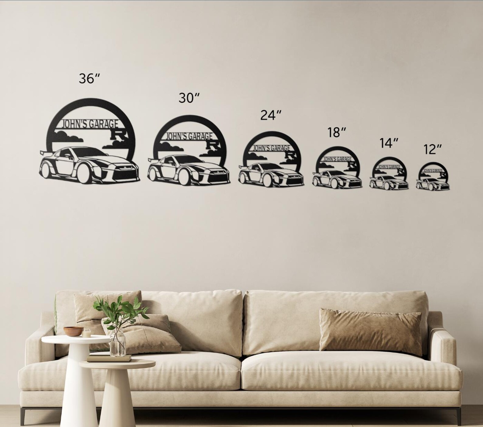 Nissan GTR Metal Garage Sign, Custom Metal Bedroom Sign, Gift for GTR ...