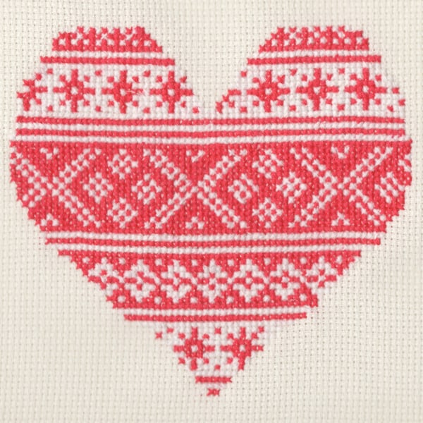 Nordic Heart Pattern - Etsy