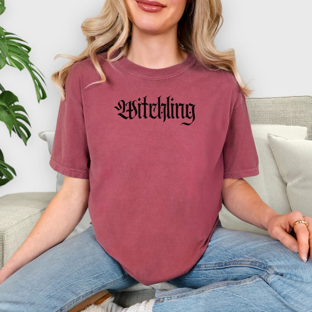 Witchling Comfort Colors Shirt: Dark Academia Bookish Tee - Etsy UK