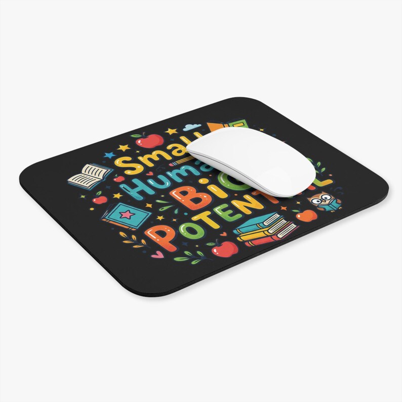 Teacher Mouse Pad | Small Humans Big Potential Desk Mat | Teacher ...