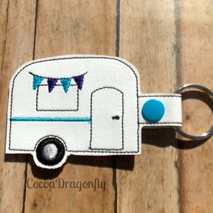 Camper Key Fob, Camping Key Chain, Multiple Colors, Caravan, Travel ...