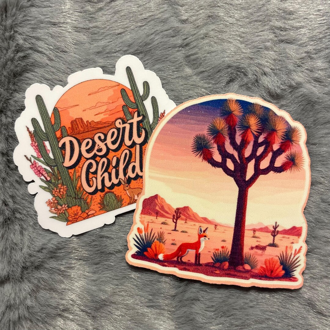 The Desert Collection Stickers Desert Child Plant People Stickers ...