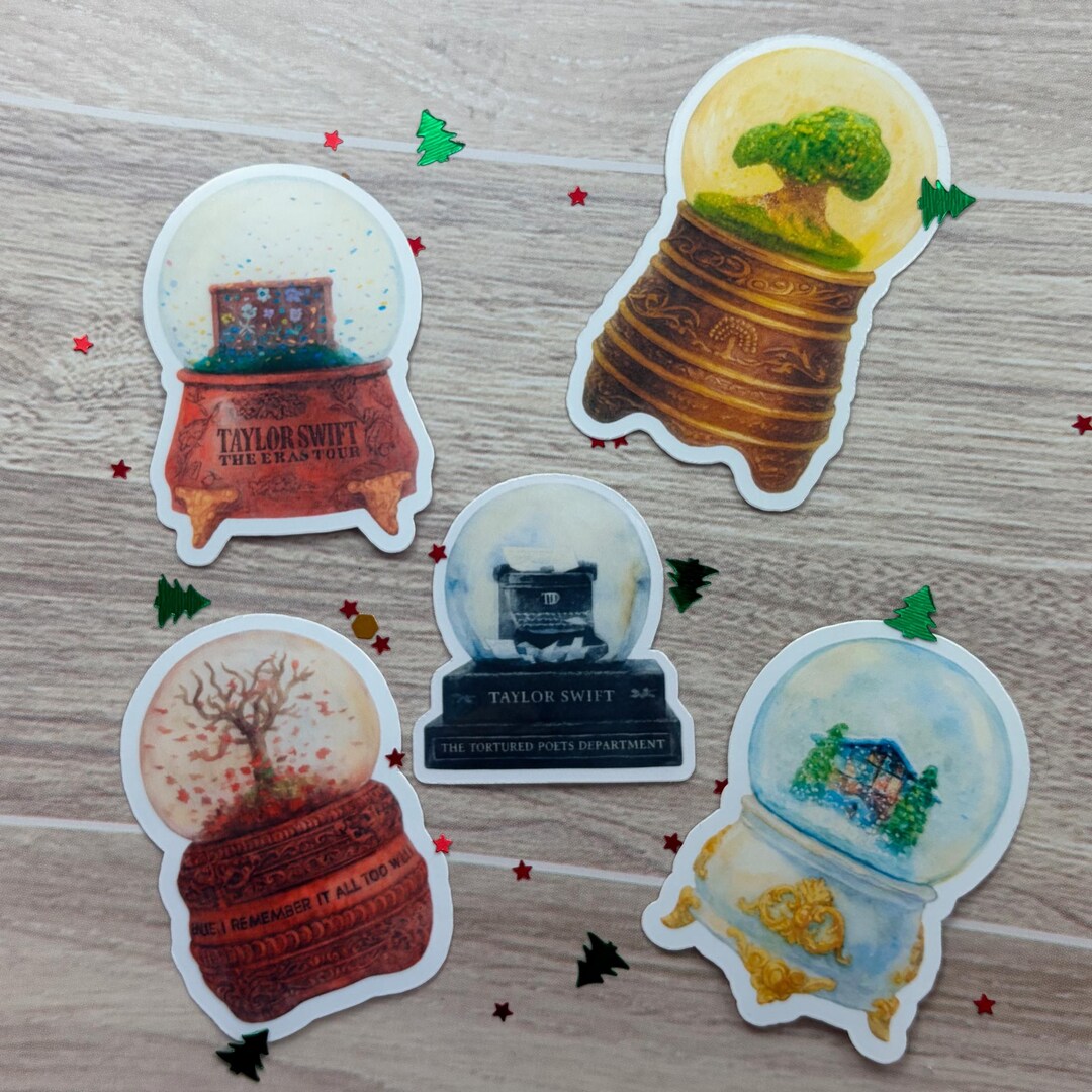 Snow Globes | Releases | Collector Snow Globe Sticker Set - Etsy