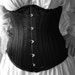Underbust Victorian Corset C. 1880 Steel Boned Historical Hourglass ...