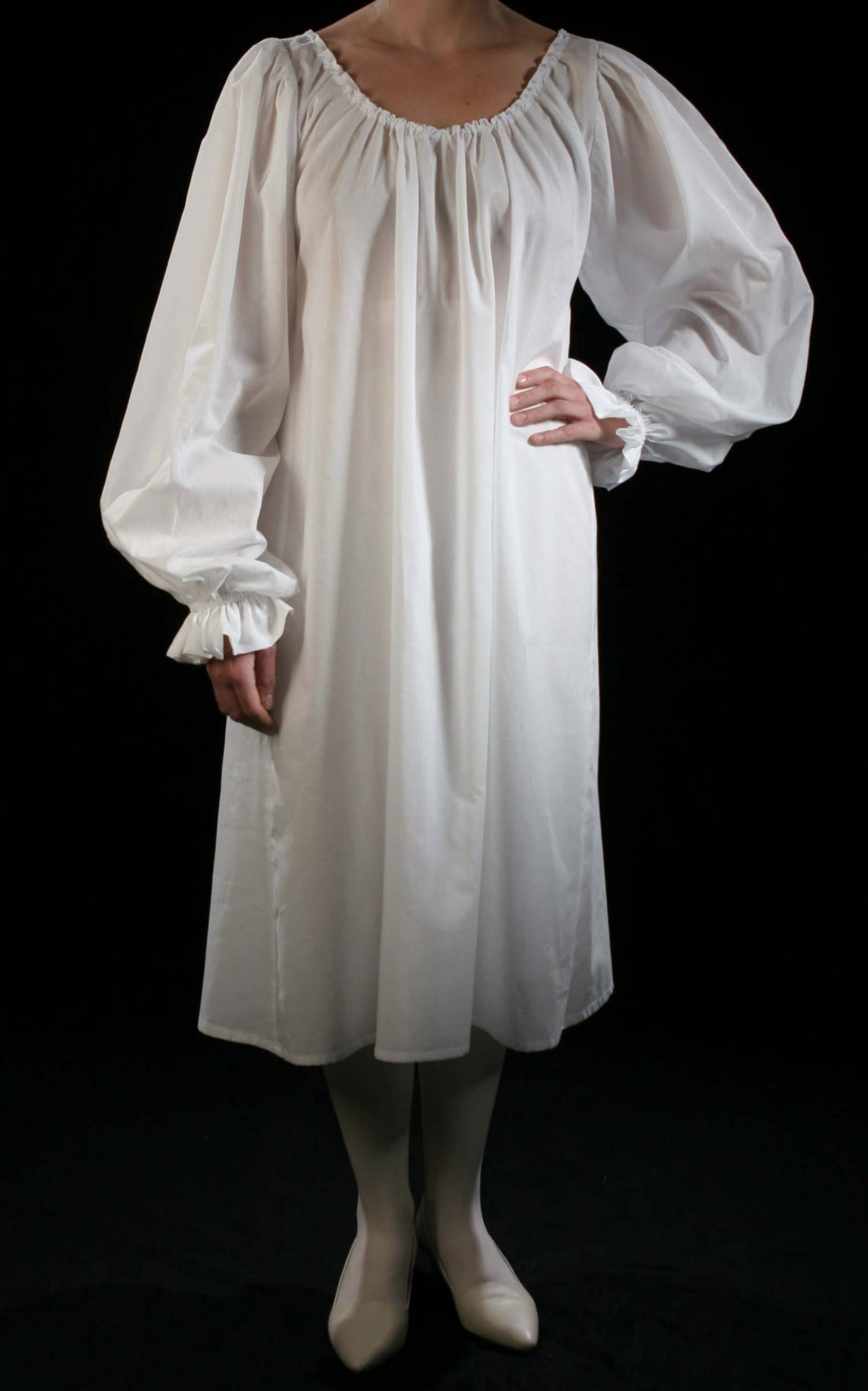 Romantic Long Chemise Cotton Batiste for 16th 17th or 18th - Etsy