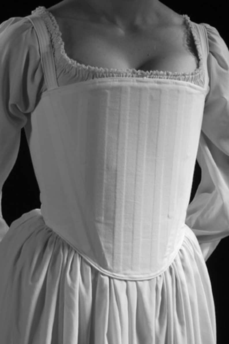 Tudor Elizabethan Stays Cotton Coutil All Sizes, C. 1560 Anna Corset ...