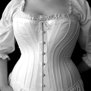 Victorian Circus Corset in Black Satin Coutil C. 1880 Alice, Burlesque ...