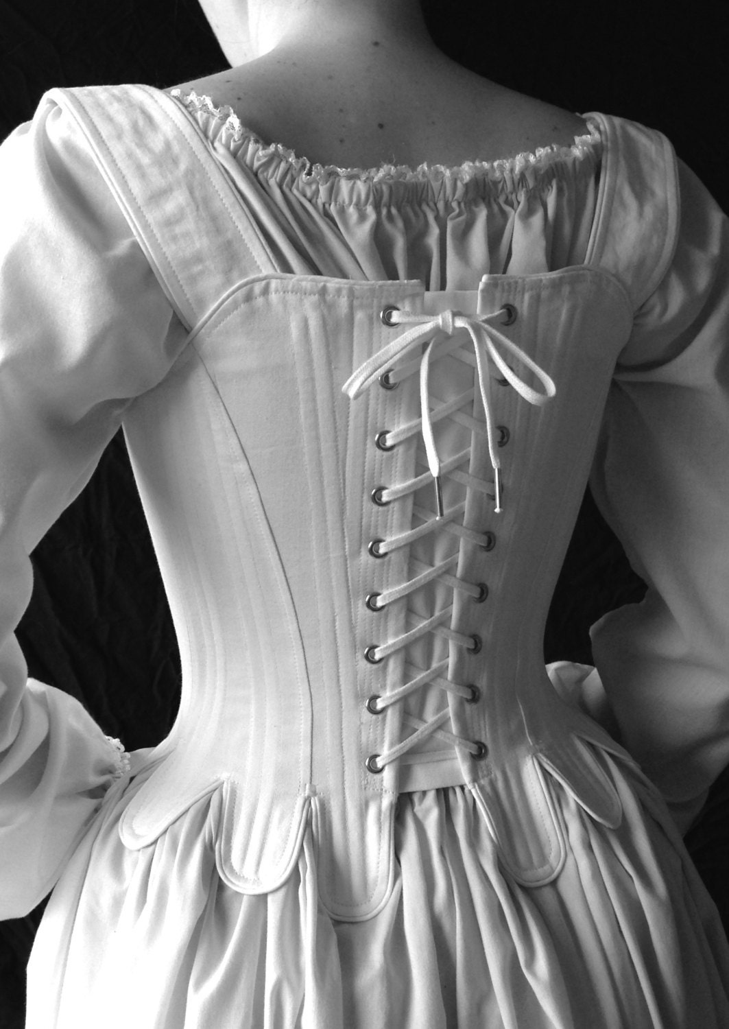 18th Century Marie Antoinette Corset Stays With Front and Back Lacing ...