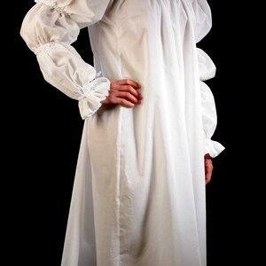 Romantic Long Chemise Cotton Batiste, for 16th, 17th, or 18th Century ...