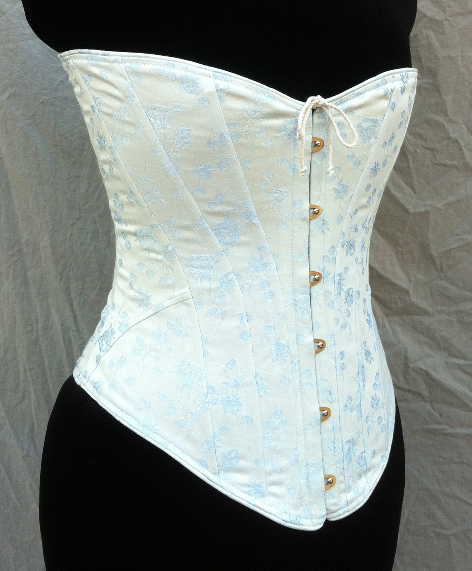 S Bend Edwardian Corset C.1905 Mae With Busk, Front Opening, S Curve ...