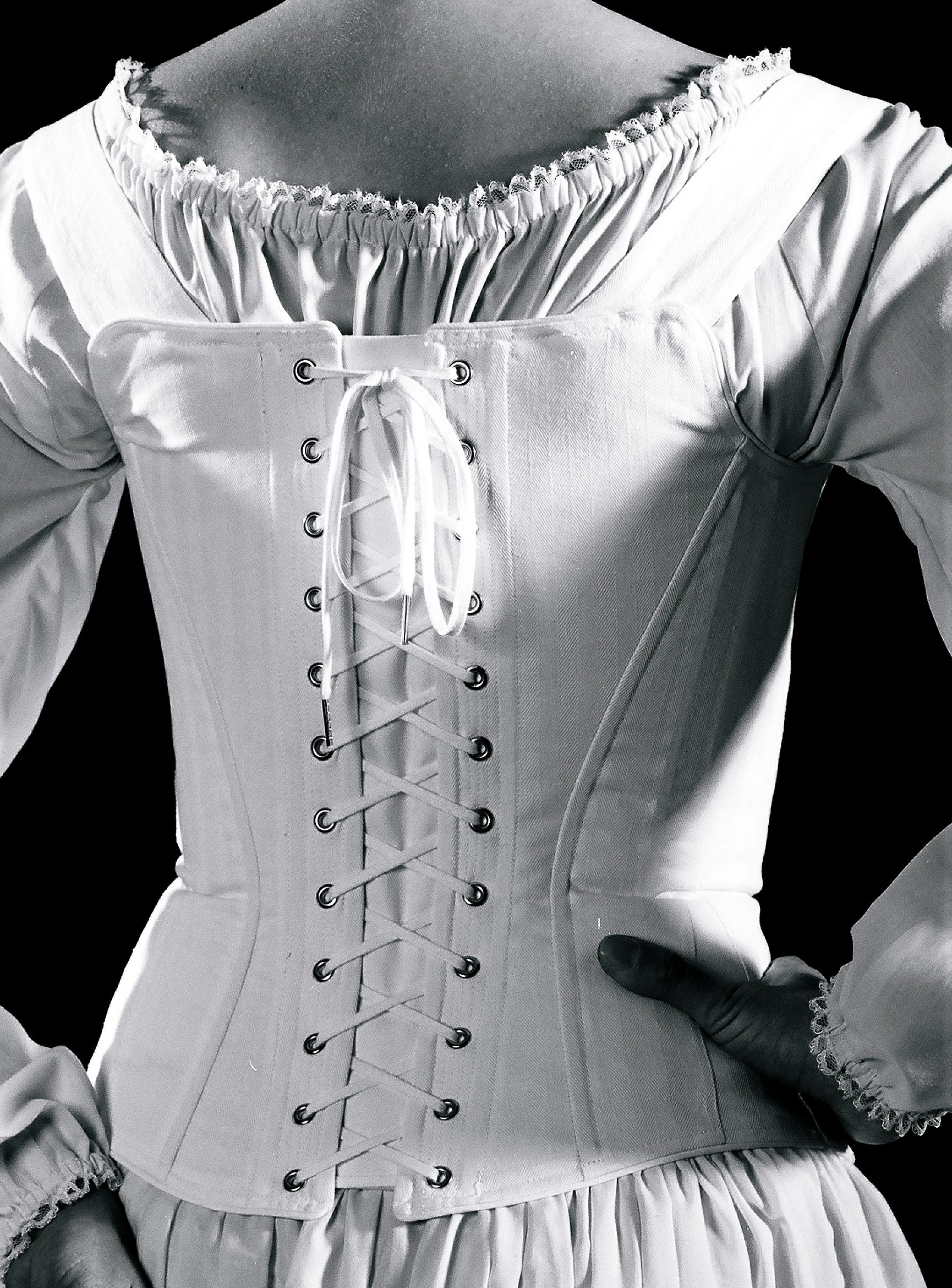 Romantic Regency Long Stays, C.1805 Patricia Corset, Cotton Coutil ...
