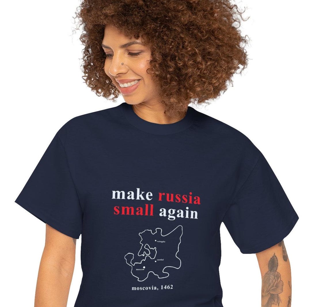New 2026 Make Russia Small Again T-shirt | Political Slogan Tee, Map ...