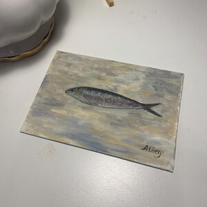 Sardine - Sardine Painting Original Artwork Acrylic Painting Sardine ...