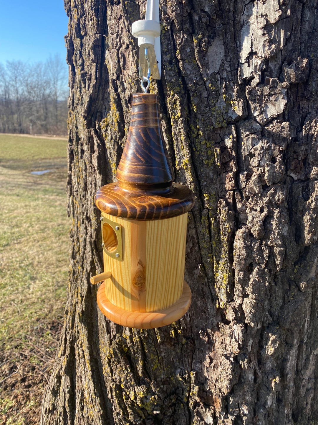 Bird House - Unique Lathe Turned Birdhouse. - Etsy