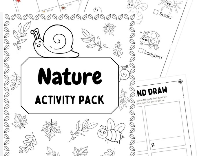 Nature Learning Printablesnature Learning for Kidsnature Coloring ...