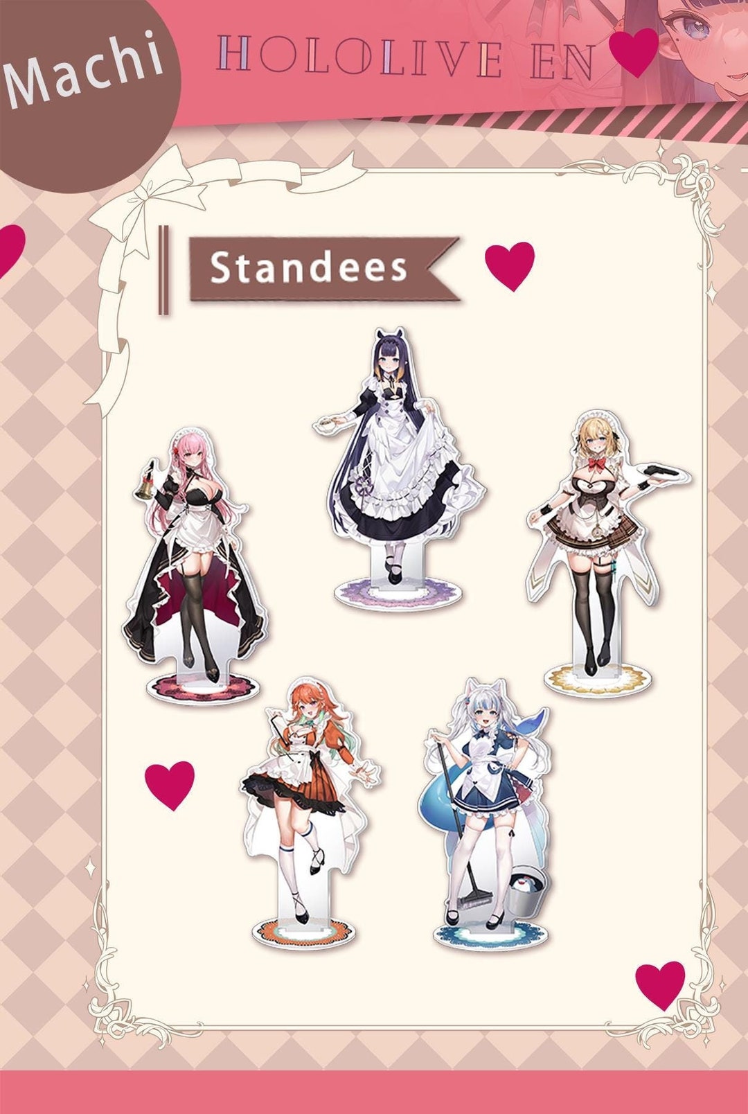 Standee, Acrylic Standee, Holo Live EN, Whole Set & Individual, Amelia+ ...