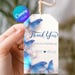 Editable Butterfly Birthday Favor Tags, Blue Birthday Party Favors Tag ...