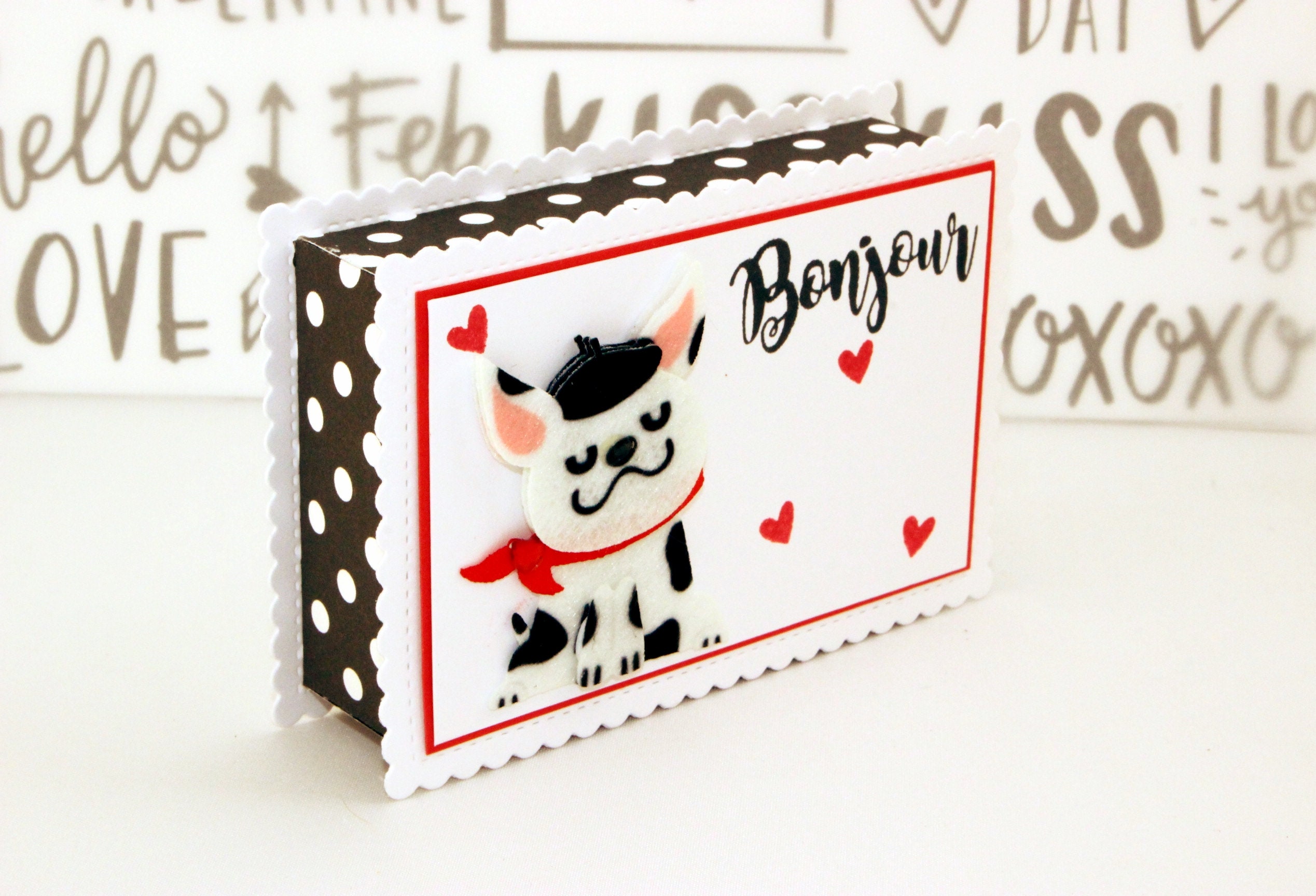 Valentine Gift Box, French Bulldog Gift Box, French Bulldog Valentine ...