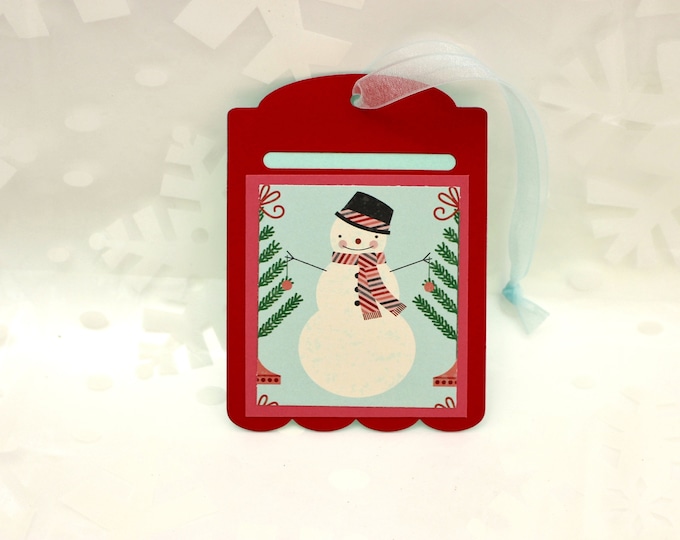 Gift Card Holder Hanging Gift Card Holder Snowman Gift Card - Etsy