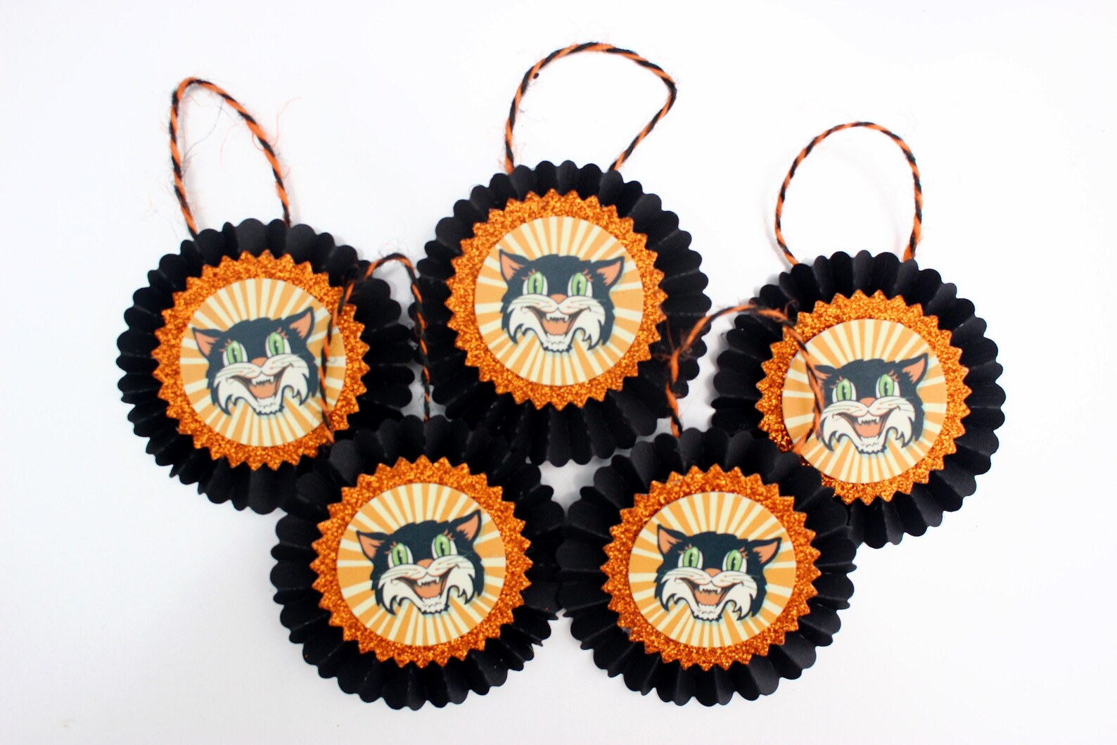 Halloween Rosettes Beistle Cat Rosettes Beistle Cat | Etsy