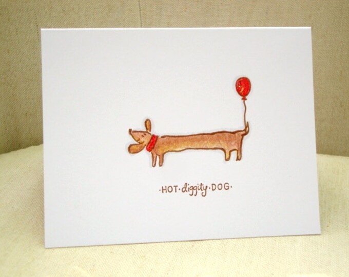 Hot Diggity Dog Birthday Card - Etsy