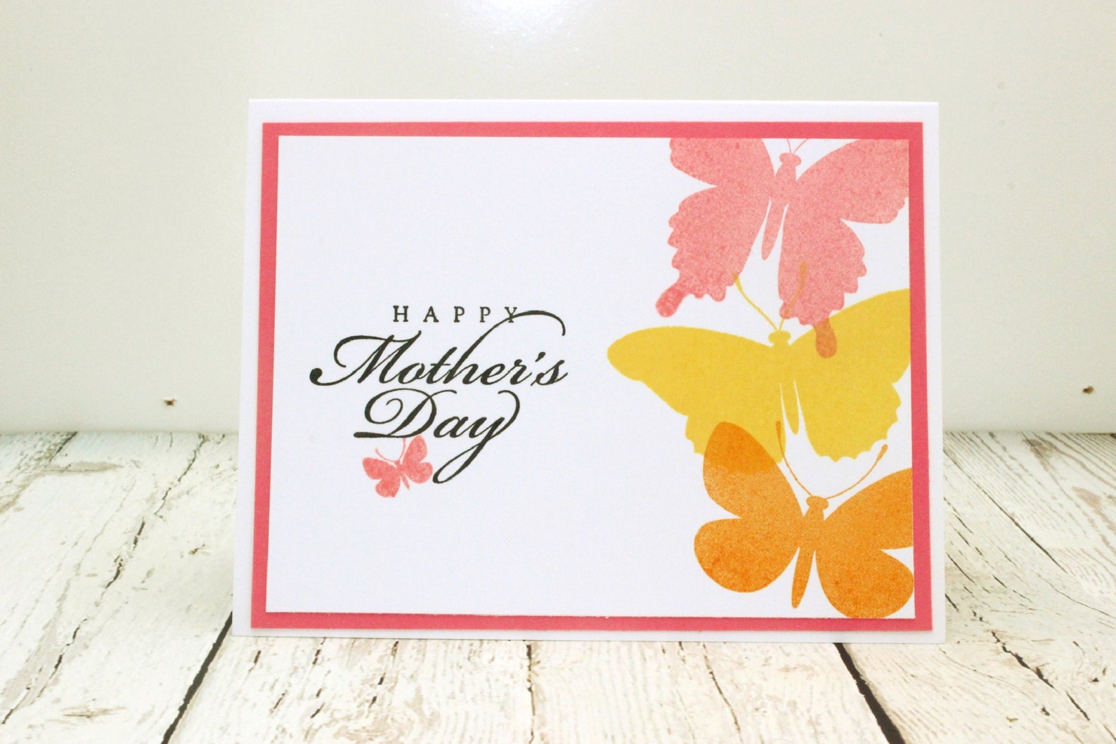 Mother's Day Card, Butterfly Mother's Day Card, Spring Butterflies ...