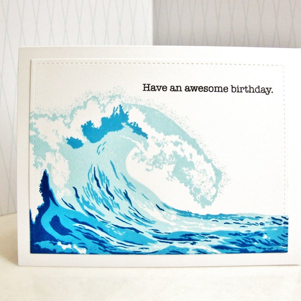 Ocean Birthday Card - Etsy
