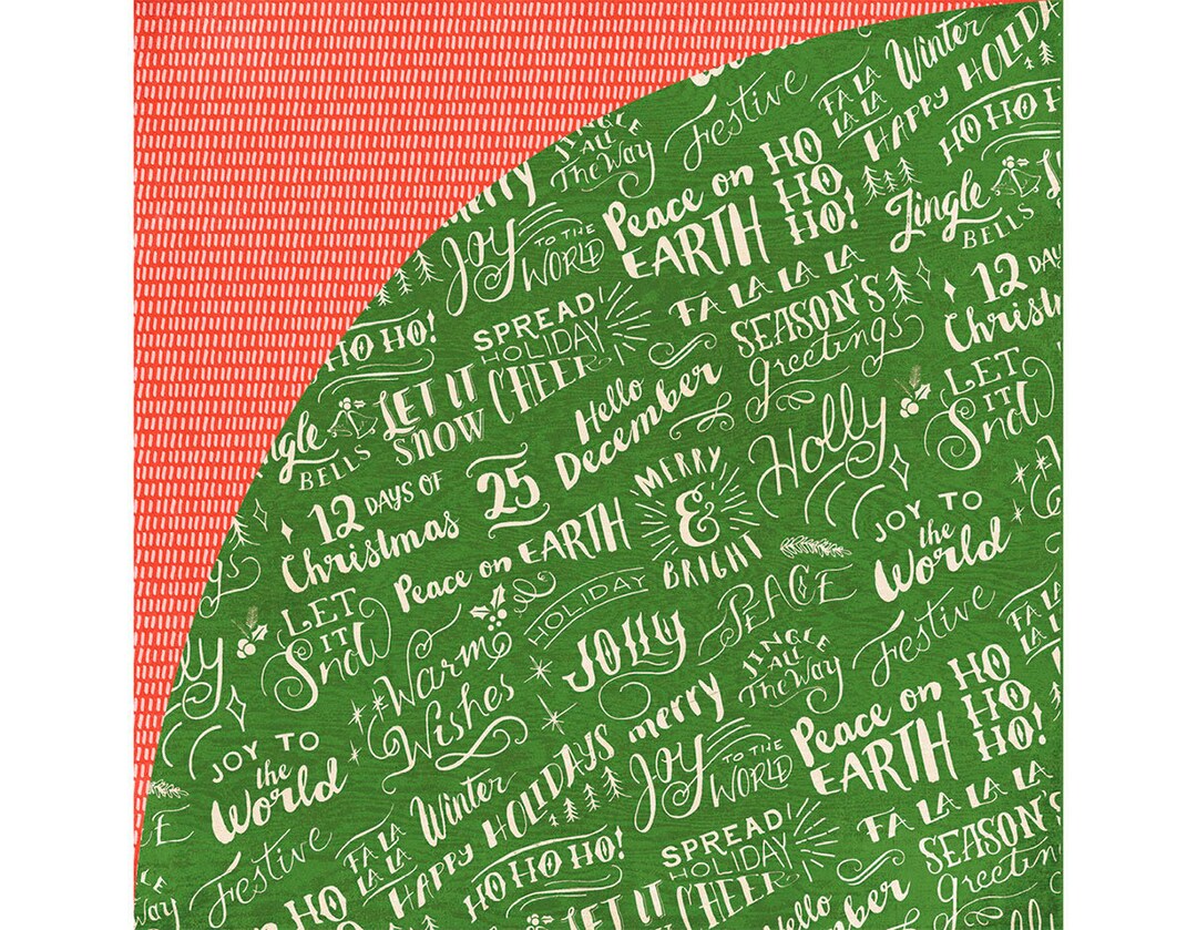 Juniper Berry, Good Cheer, Basic Grey, Double Sided Scrapbook Paper ...