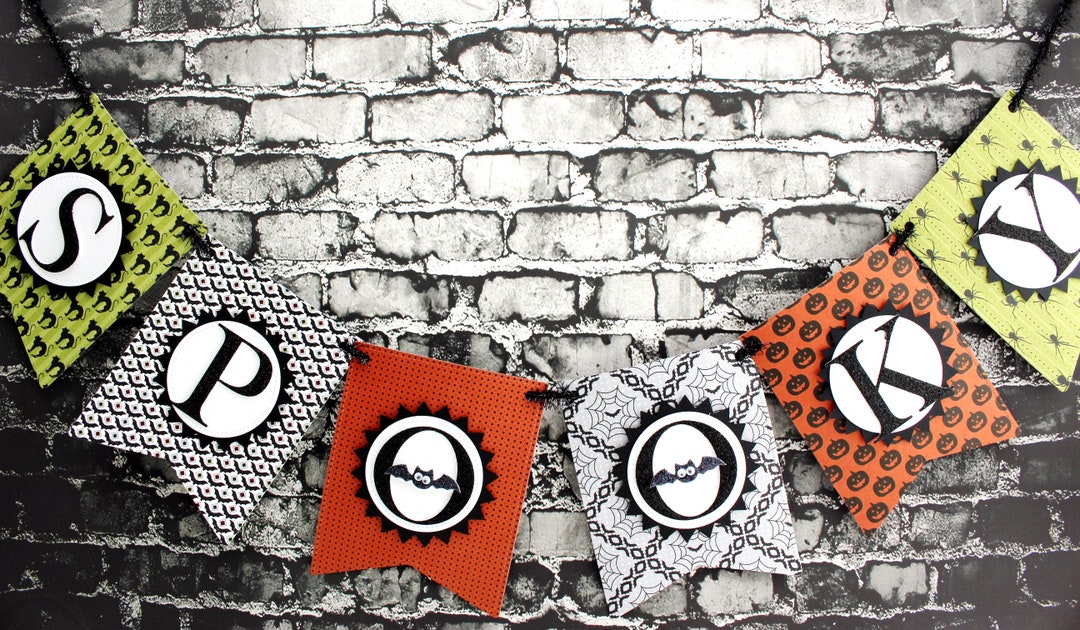 Spooky Banner, Spooky Halloween Banner, Halloween Banner, Halloween ...