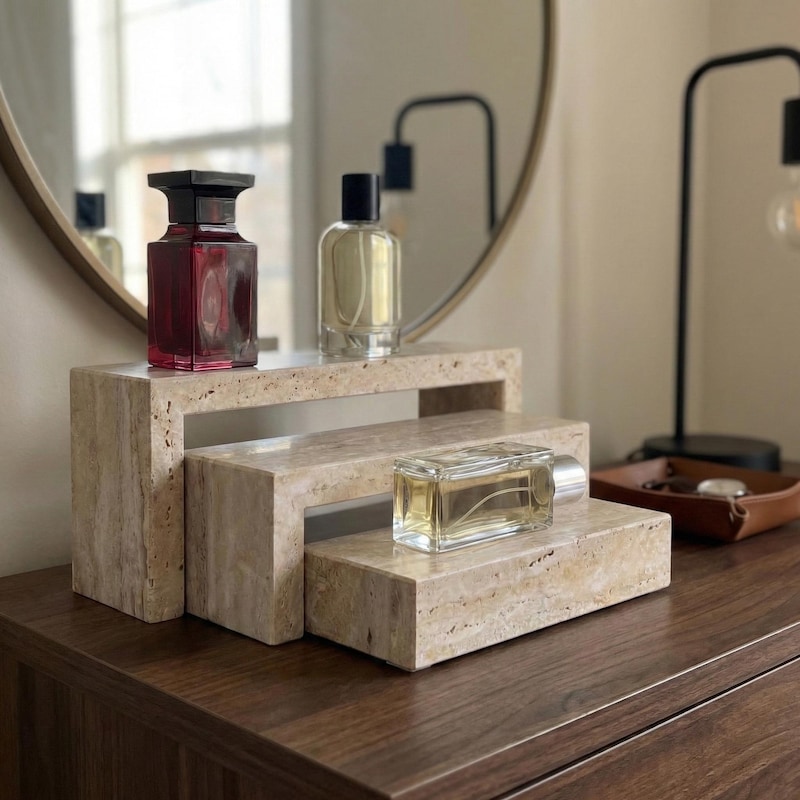 Travertine plinth pedestal - Etsy.de
