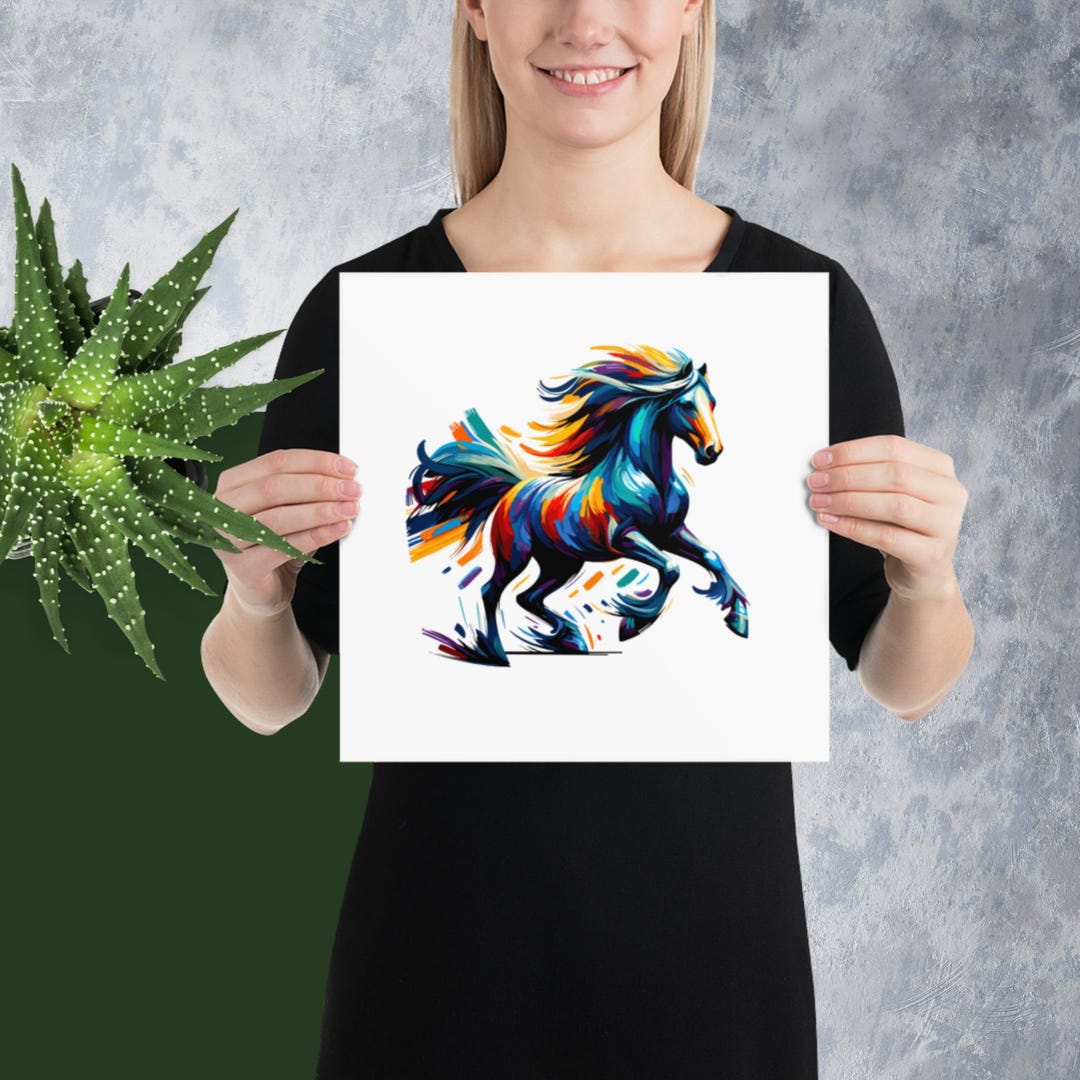 Poster Horse Colors - Etsy